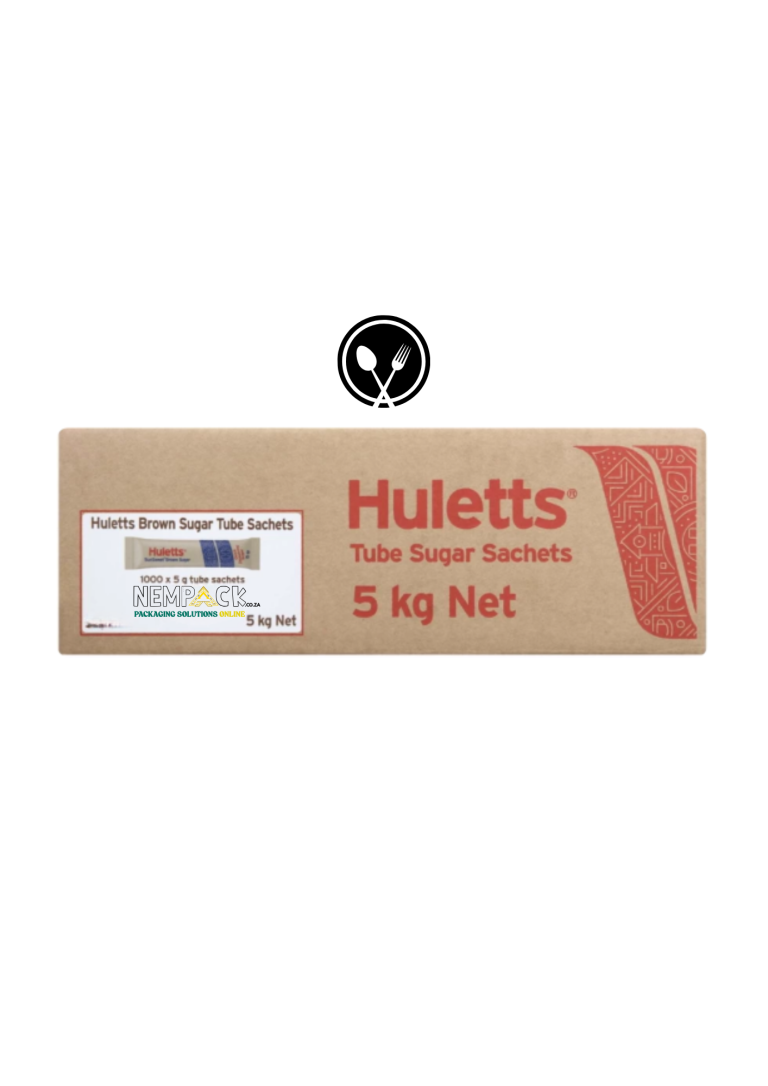 Huletts Brown Sugar Tubes 5g – 5kg Box – Nemesis Enterprise Packaging